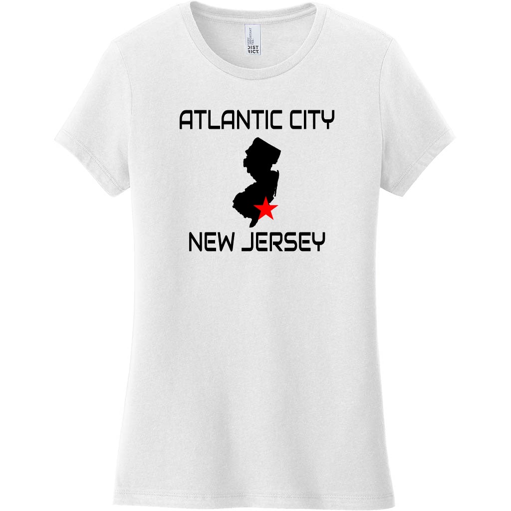 Atlantic City New Jersey Star T-Shirt - New Jersey T-Shirts