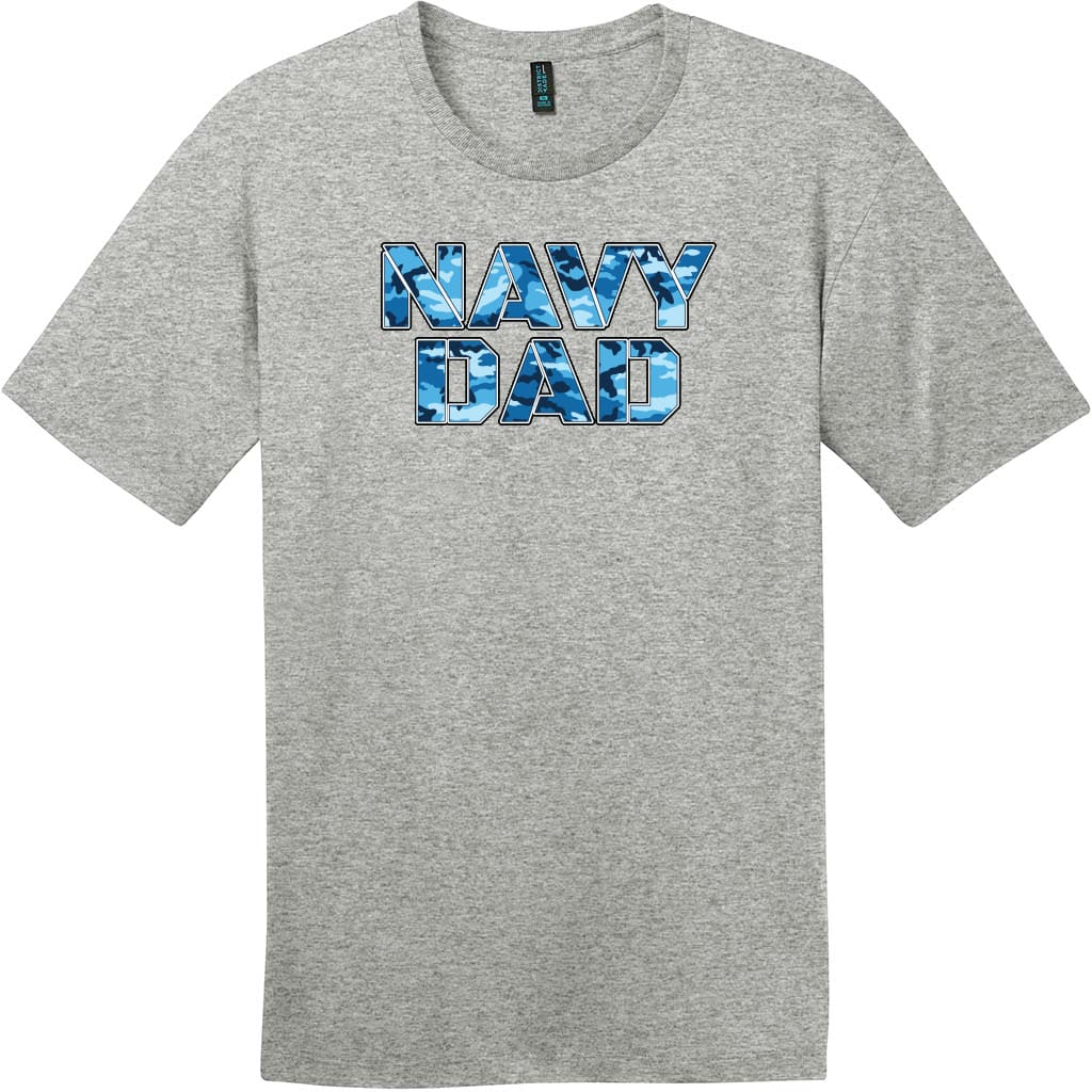 Navy Dad Blue Camo T-Shirt - Military T-Shirts