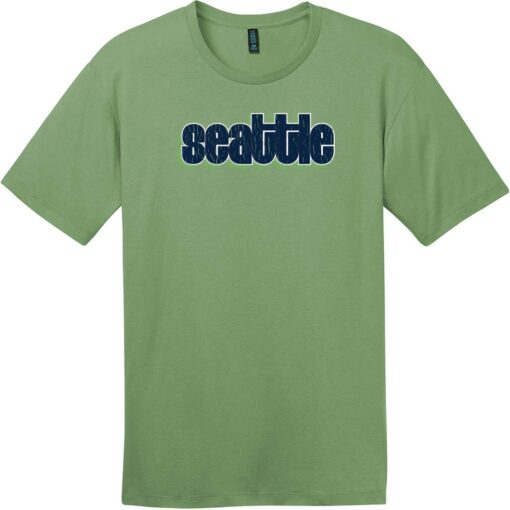 Seattle Retro Letters T-Shirt - Washington State T-Shirts